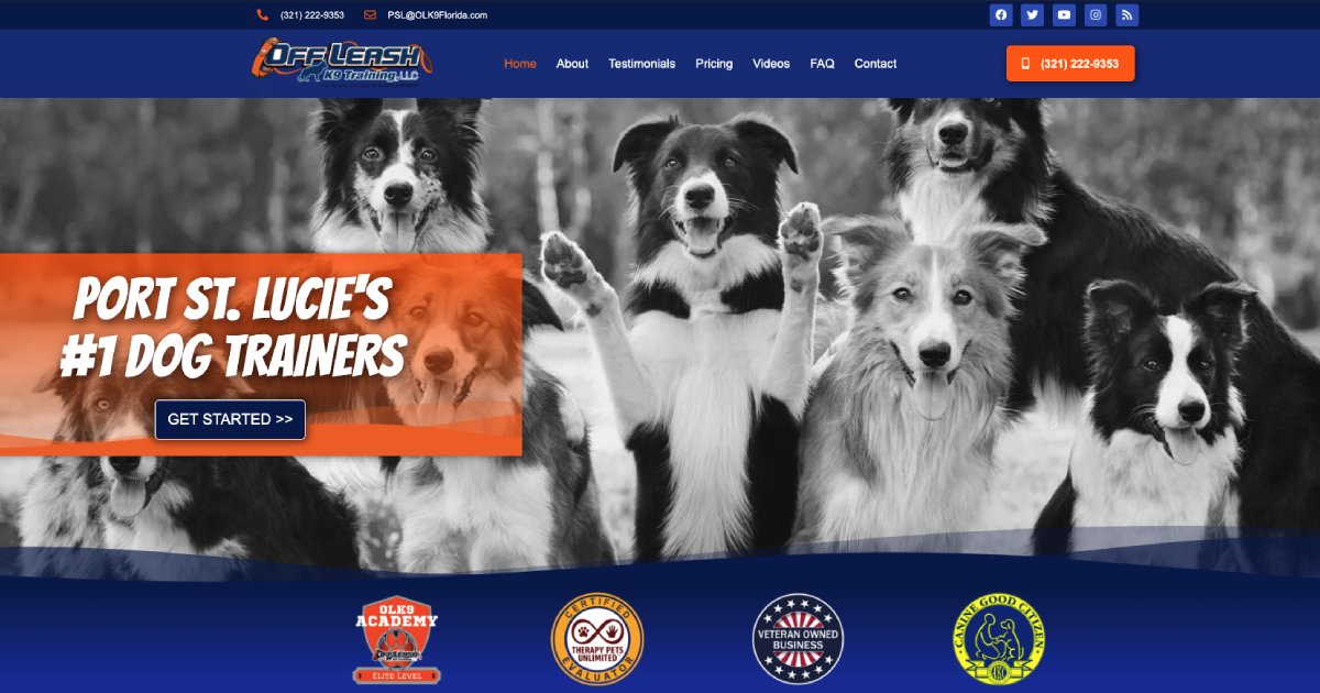 Off Leash K9 Training Port St. Lucie - Dog Obedience Training